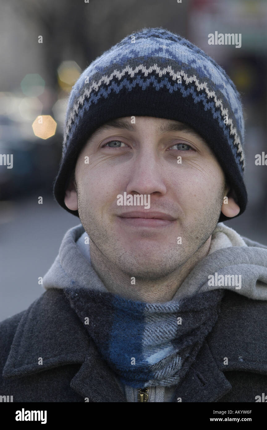 A portrait of a man wearing winter clothing Stock Photo - Alamy