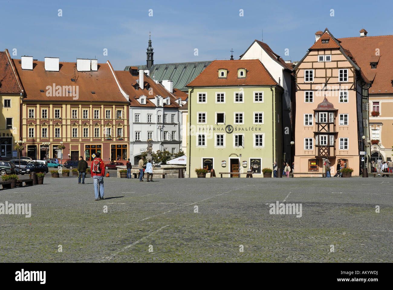 Stoeckl, historic old town of Cheb, Eger, west Bohemia, Czech Republik ...
