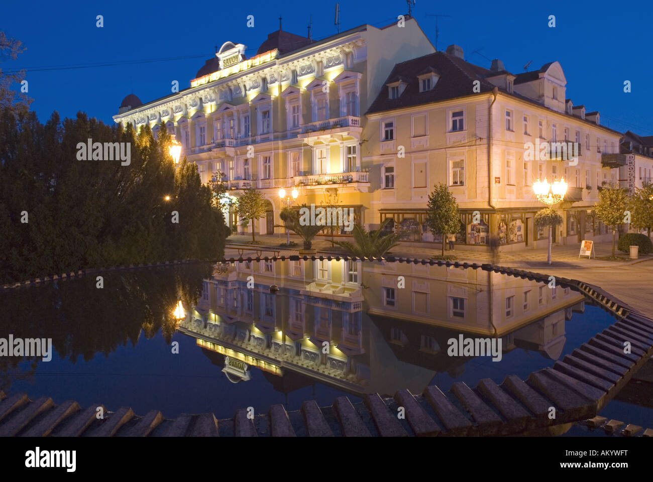 Frantiskovy Lazne Spa, Franzensbad, west Bohemia, Czech Republic Stock ...