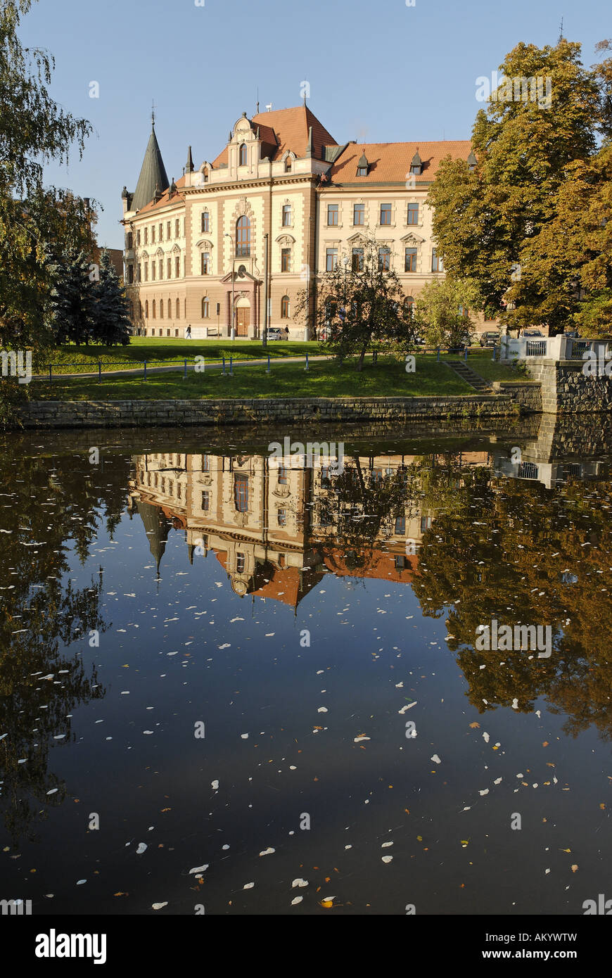 Historische gebäude in ceske budweis hi-res stock photography and ...