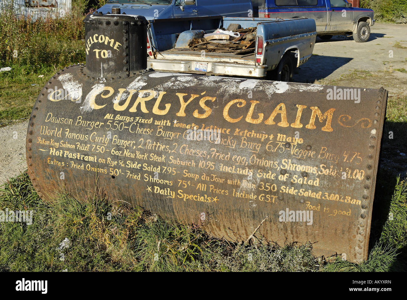 Dawson city sign hi-res stock photography and images - Alamy