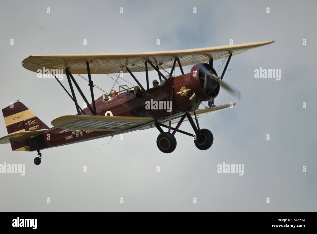 The New Standard D 25 biplane used at a pleasure ride company in ...