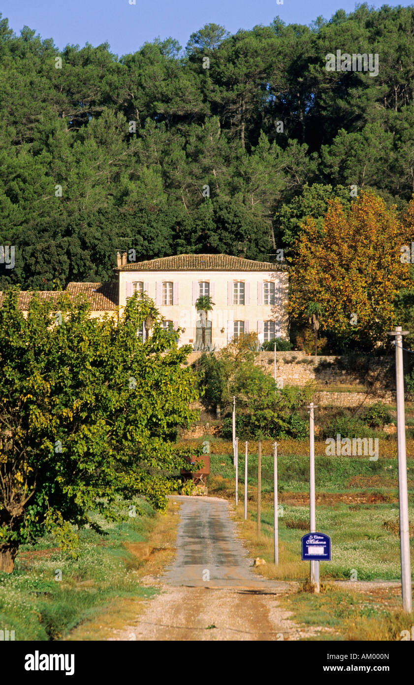 France, Var, Vidauban, Chateau Matheron, Côtes de Provence wine ...