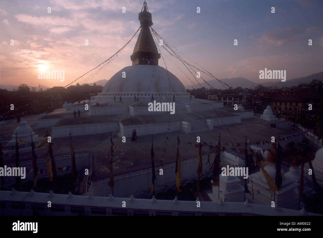 Buddhist stupa Bodnath Kathmandu Valley Nepal Stock Photo - Alamy
