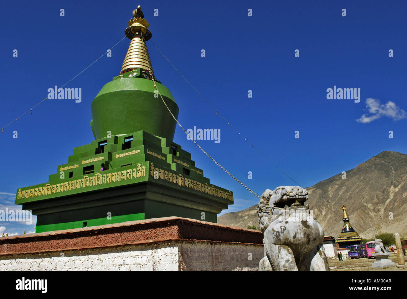 Stupa, monastery Samye near Lhasa, Tibet, Asia Stock Photo - Alamy