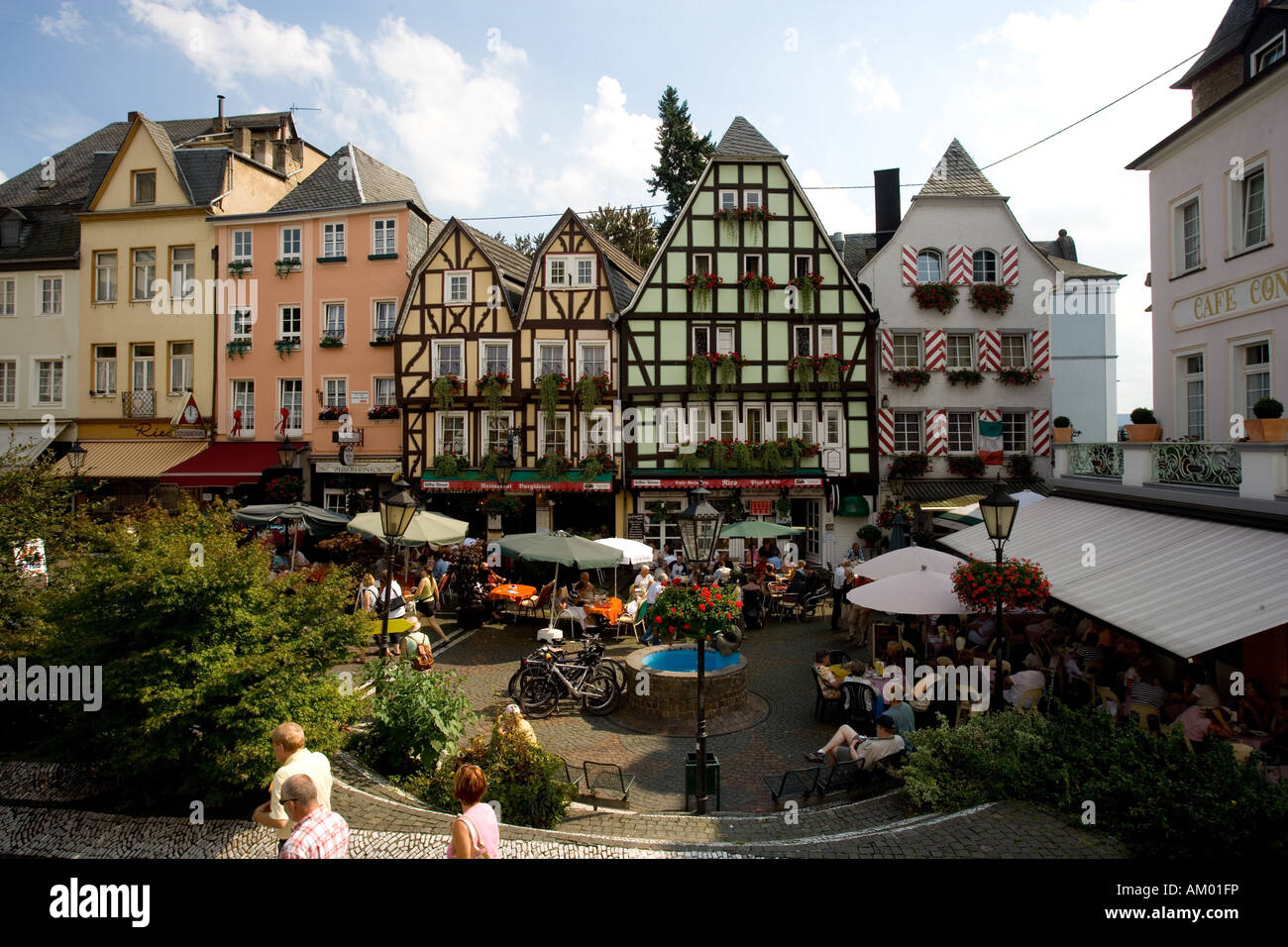 The Market square in Linz, Rhineland-Palatinate, Germany Stock Photo ...