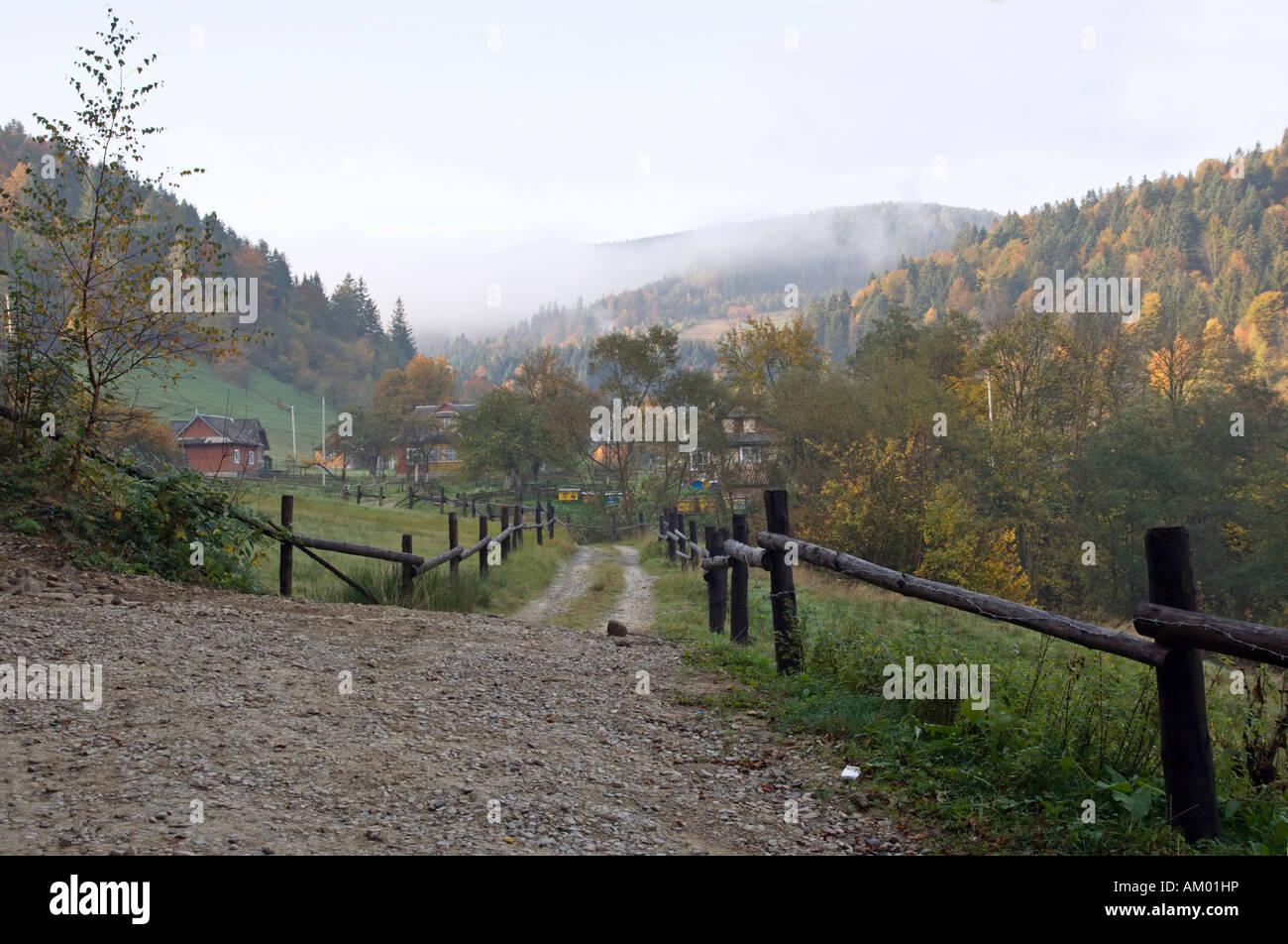 Dirty path in mountain village Stock Photo - Alamy