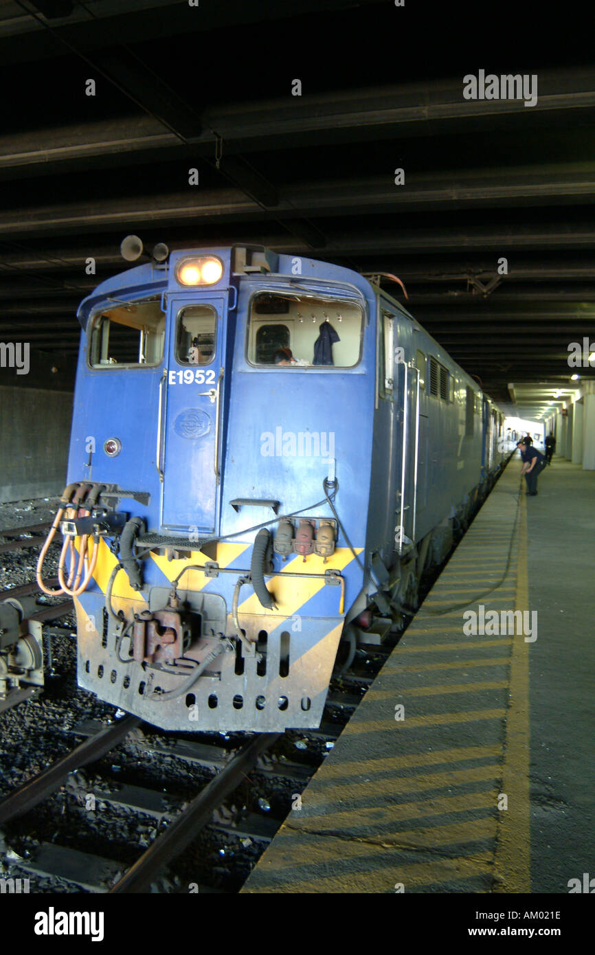 Blue Train, Cape Town, South Africa. Famous Blue Locomotive Stock Photo ...