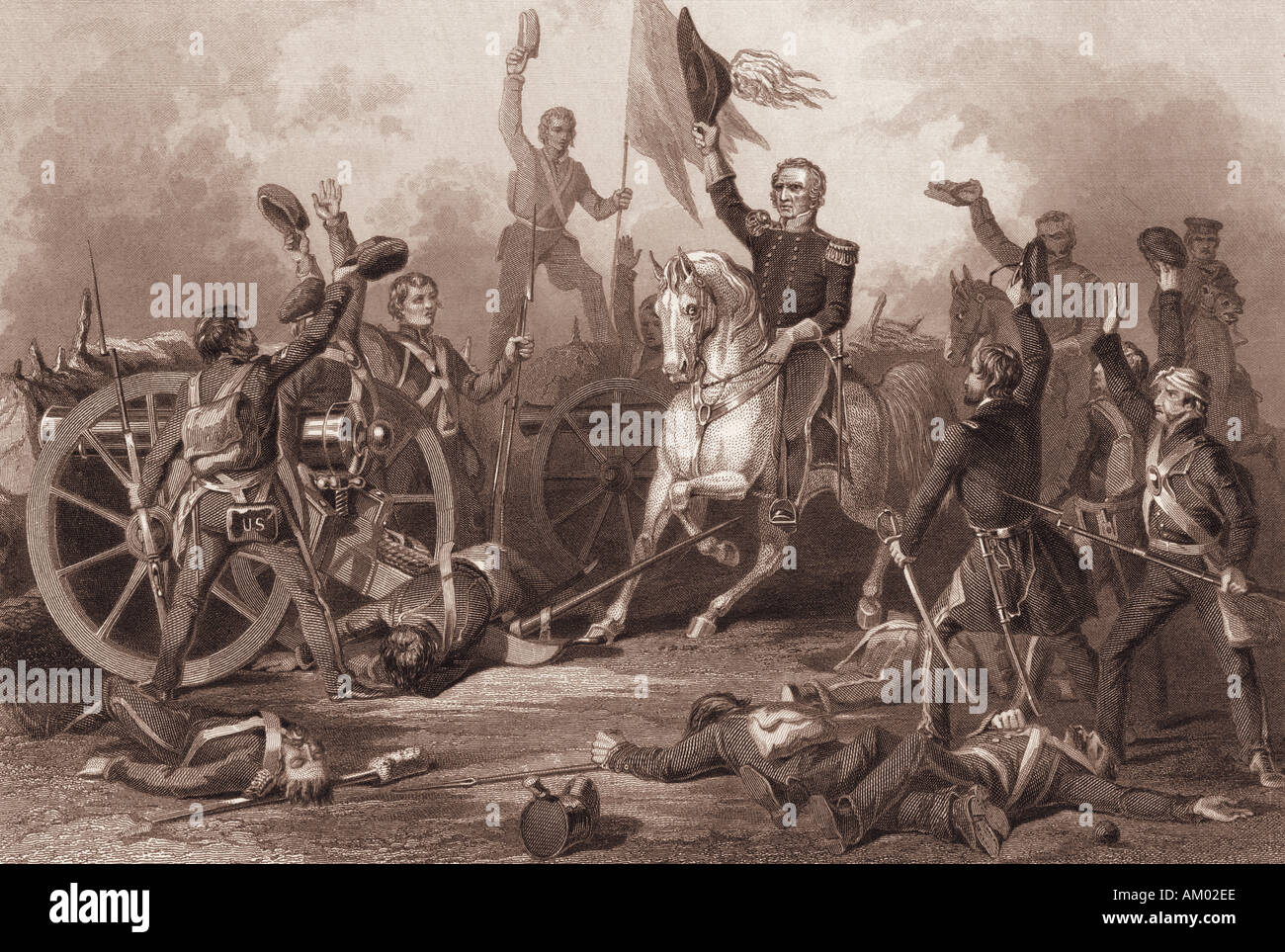 Battle of Contreras Stock Photo - Alamy