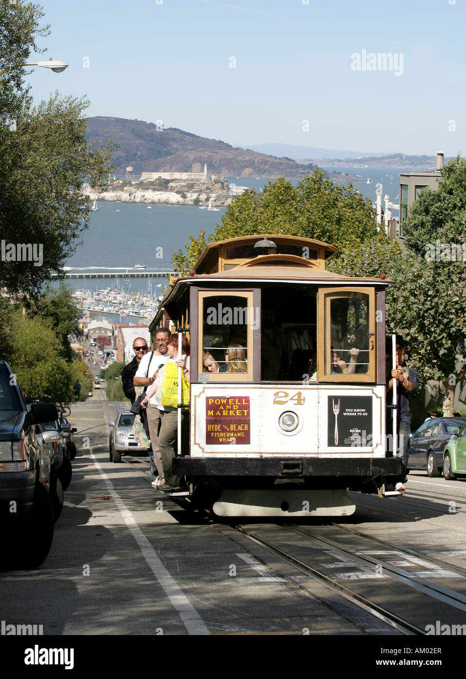 Cable car in San Francisco California, USA Stock Photo - Alamy