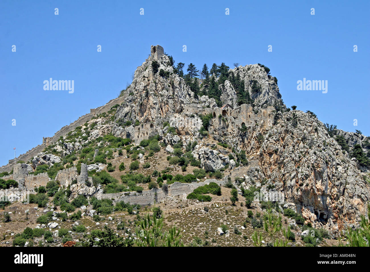 Crusader castle St Hilarion, Northern Cyprus Stock Photo - Alamy