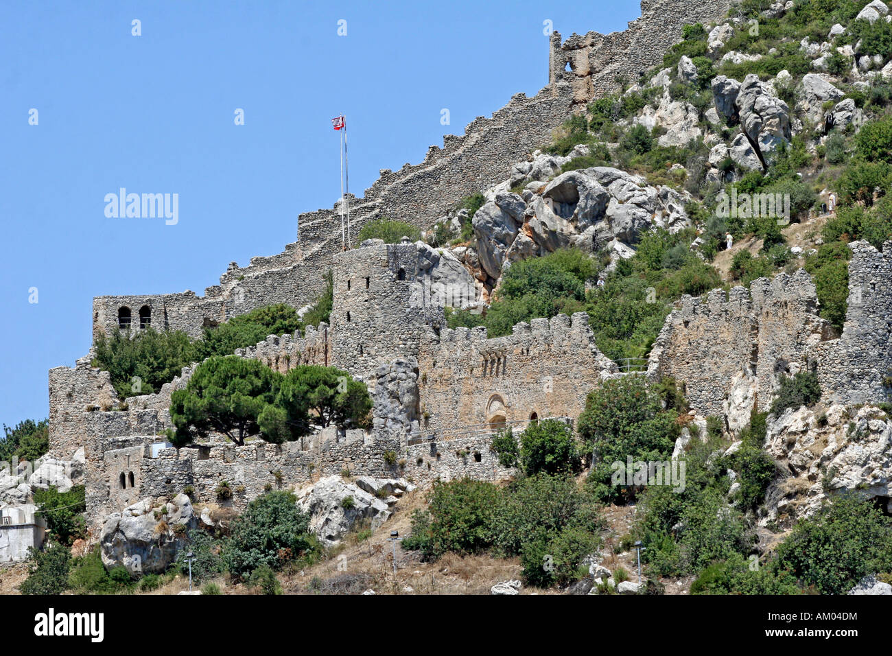 Crusader castle St Hilarion, Northern Cyprus Stock Photo - Alamy