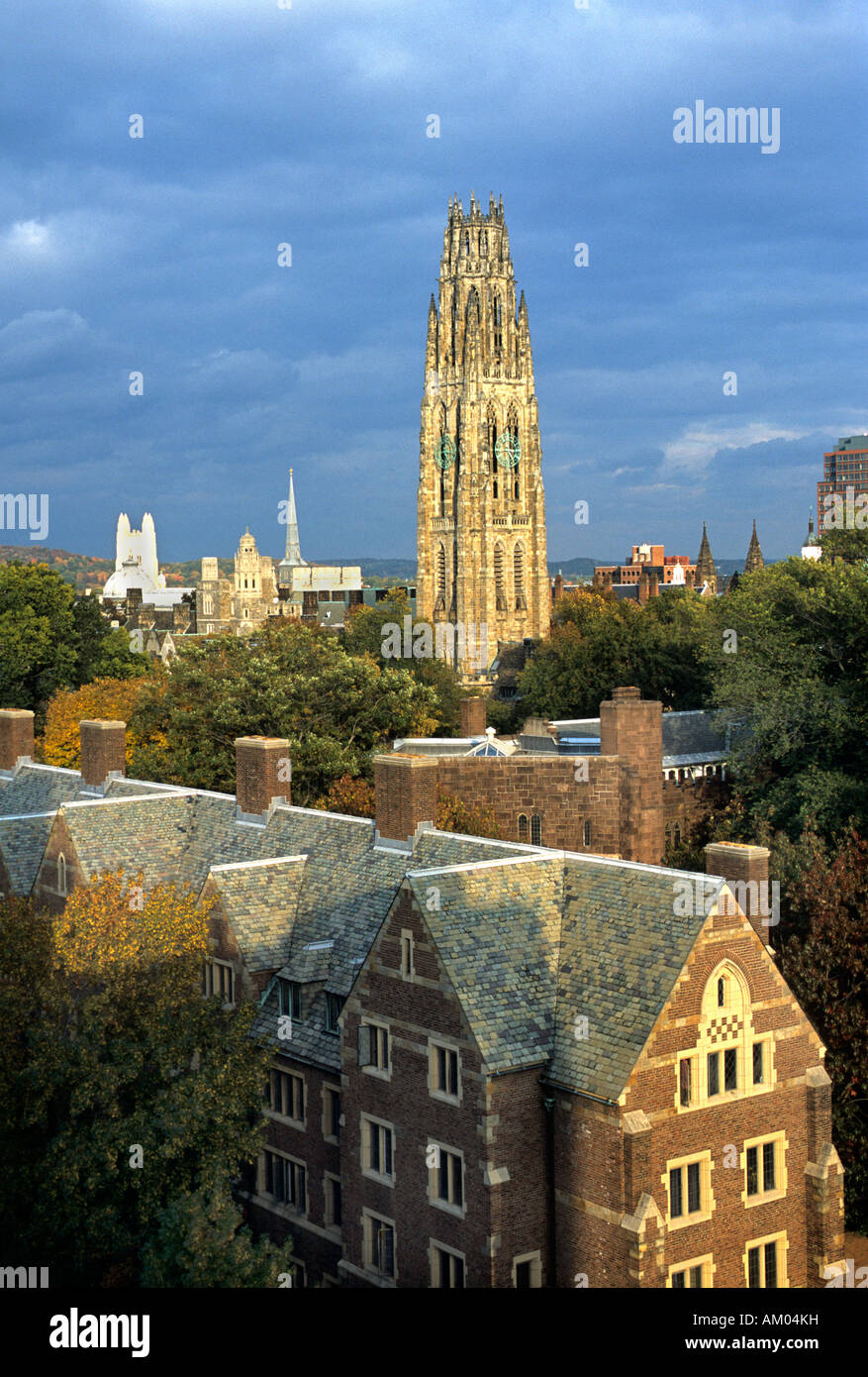 Yale University. Harkness tower, notable gothic style tower designed by ...