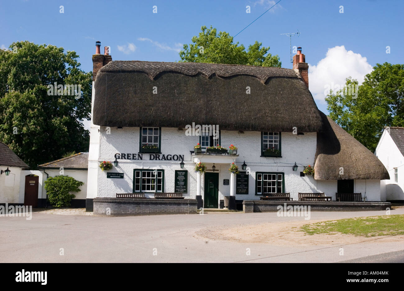 The Green Dragon public house inn at Brook in the New Forest National ...
