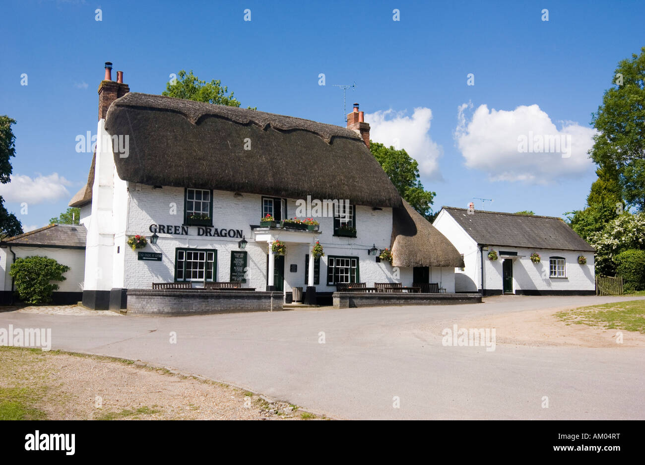 The Green Dragon public house inn at Brook in the New Forest National ...
