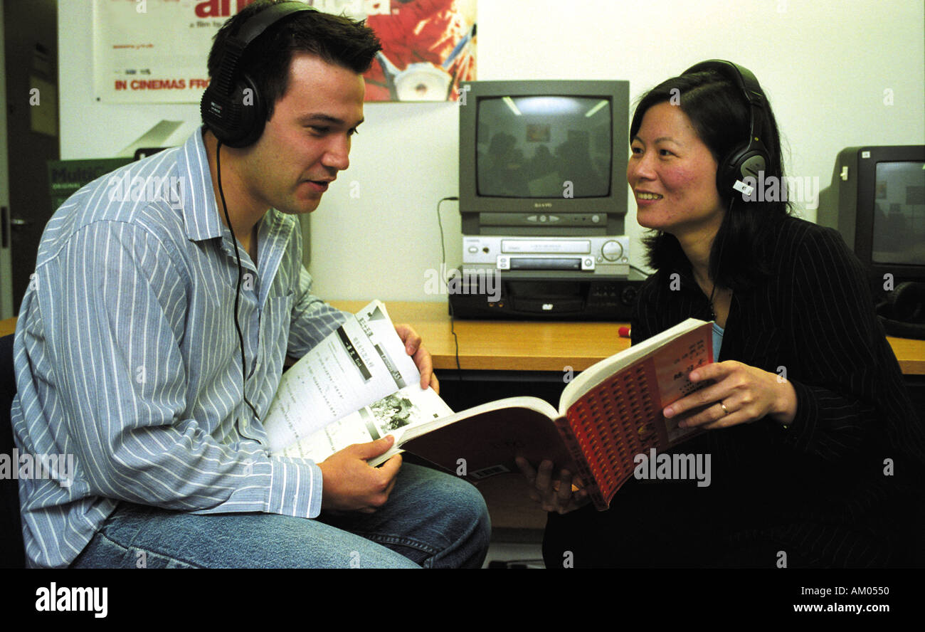 Teaching Chinese at Edinburgh university Scotland Stock Photo - Alamy