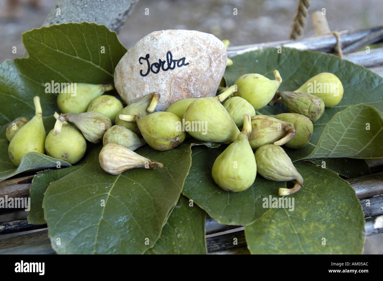 Various types of Figs on display at an outdoor stand Stock Photo - Alamy