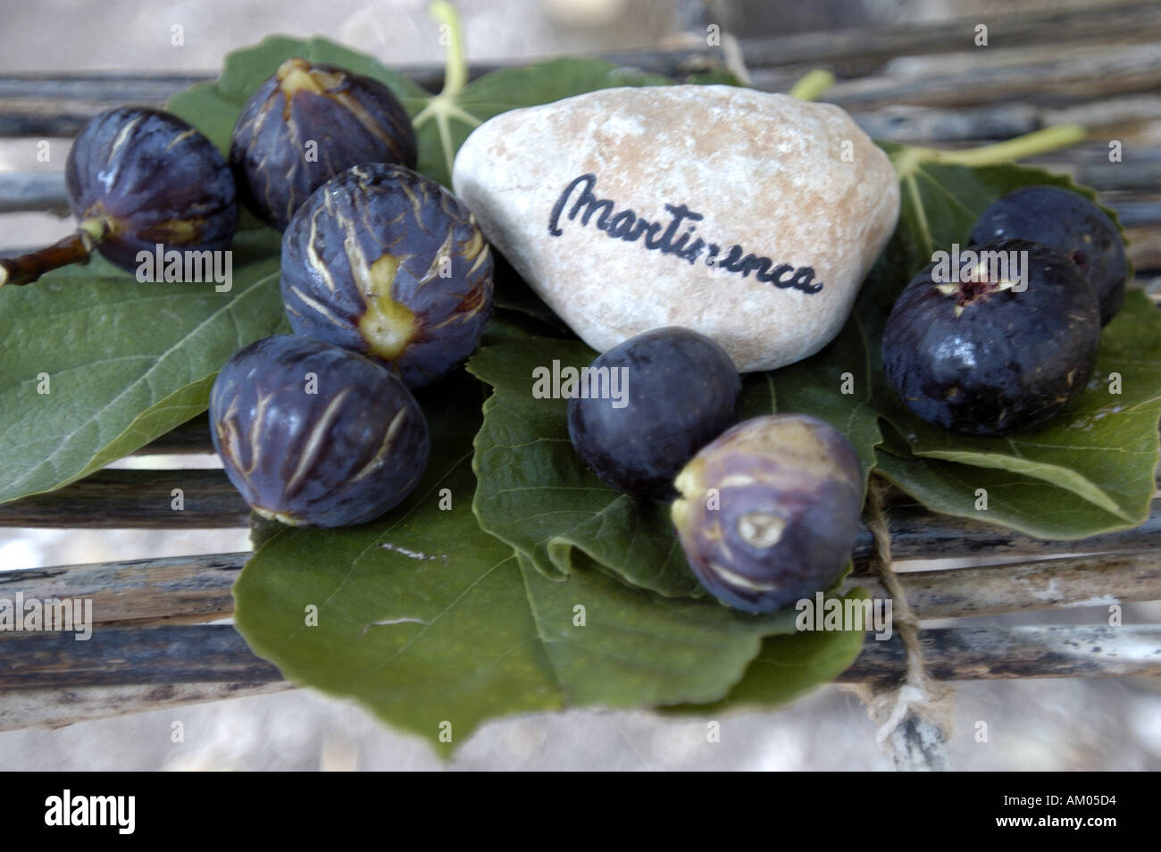 Various types of Figs on display at an outdoor stand Stock Photo - Alamy