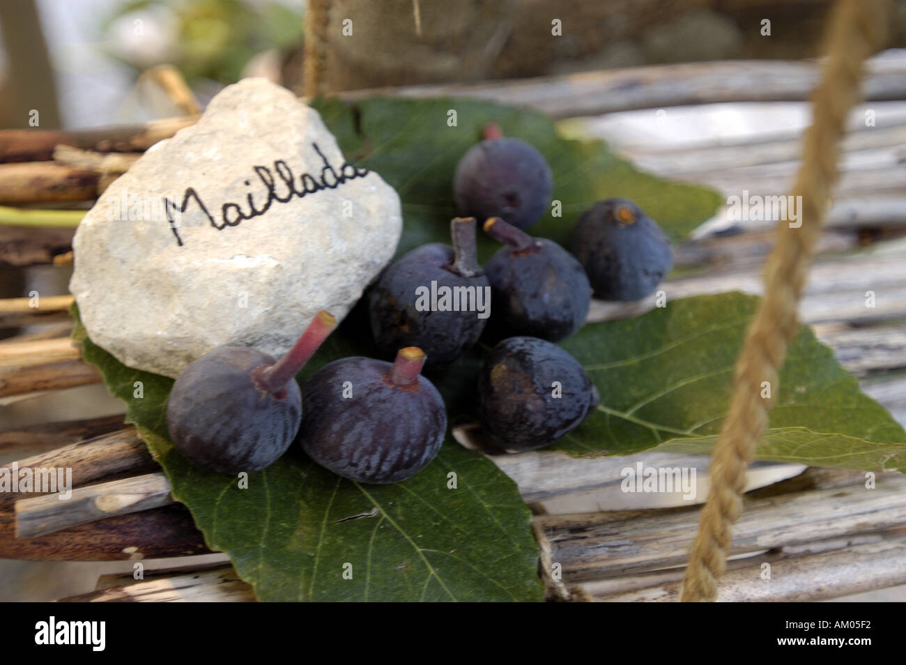 Various types of Figs on display at an outdoor stand Stock Photo - Alamy