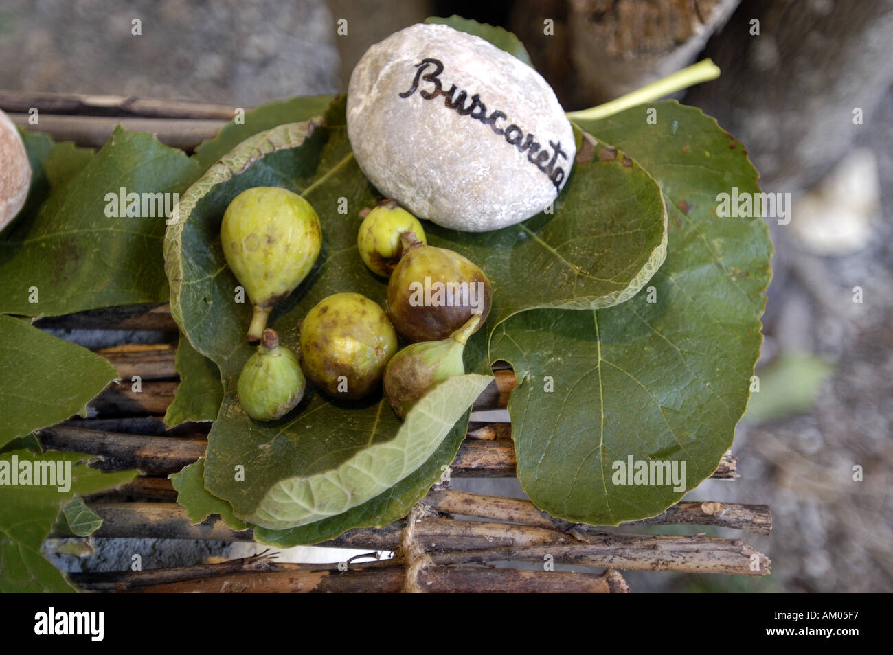 Various types of Figs on display at an outdoor stand Stock Photo - Alamy