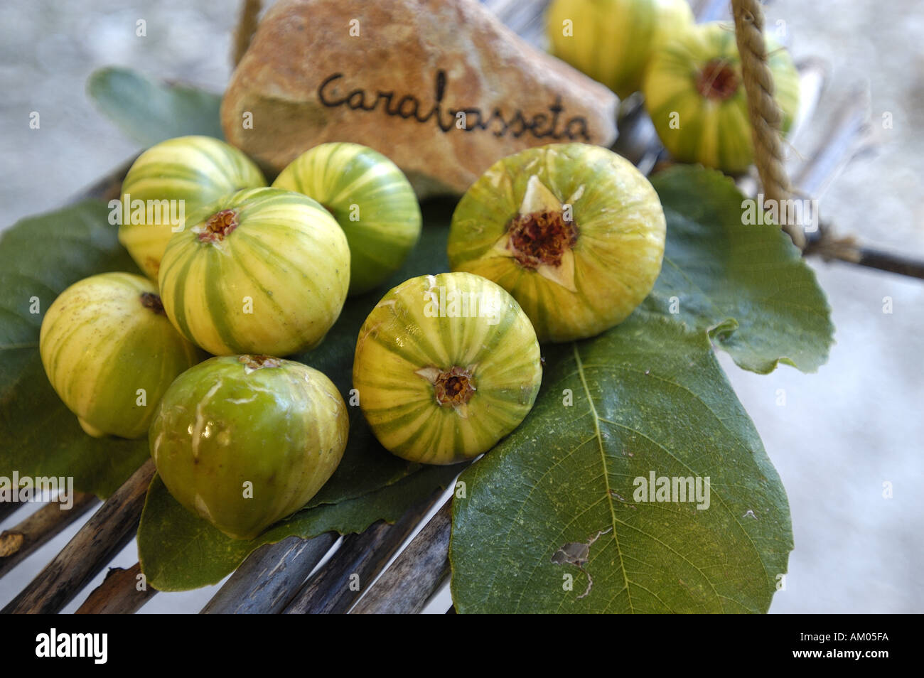 Various types of Figs on display at an outdoor stand Stock Photo - Alamy
