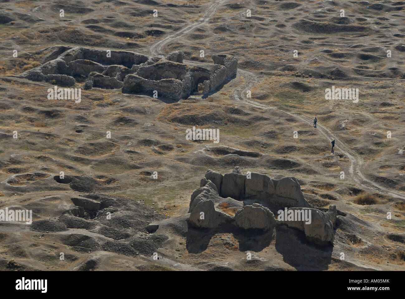 Ruins of Tushpa which was capital of Urartu kingdom in the 9th century ...