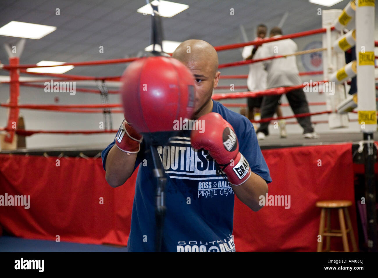Boxers train for the Olympics at the US Olympic Education Center Stock ...