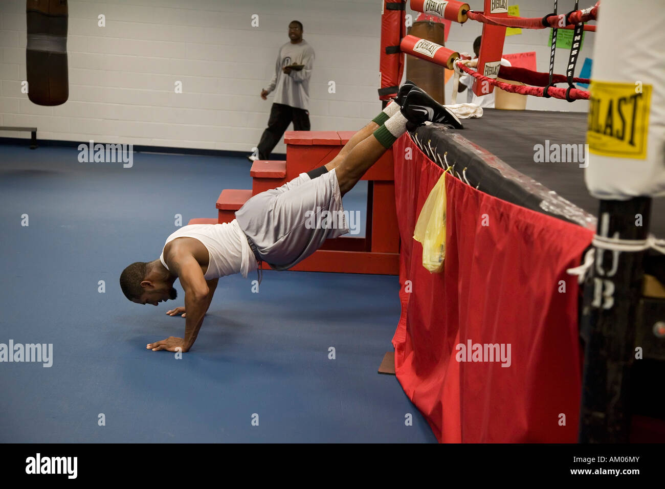 Boxers train for the Olympics at the US Olympic Education Center Stock ...