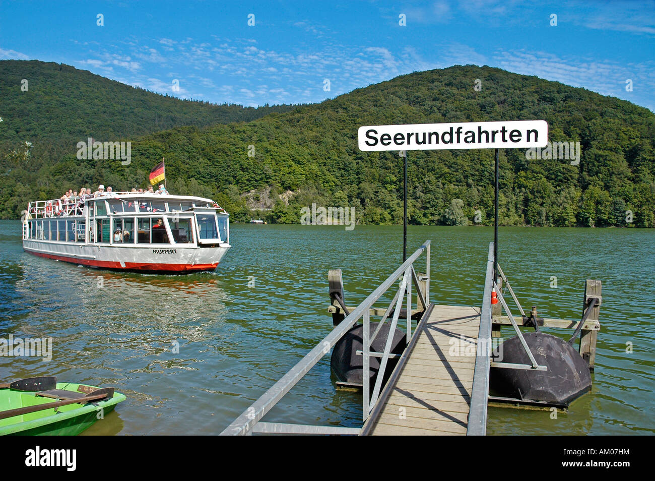 Boat round trip, natural preserve, Diemelsee, lake, Brilon, Marsberg ...