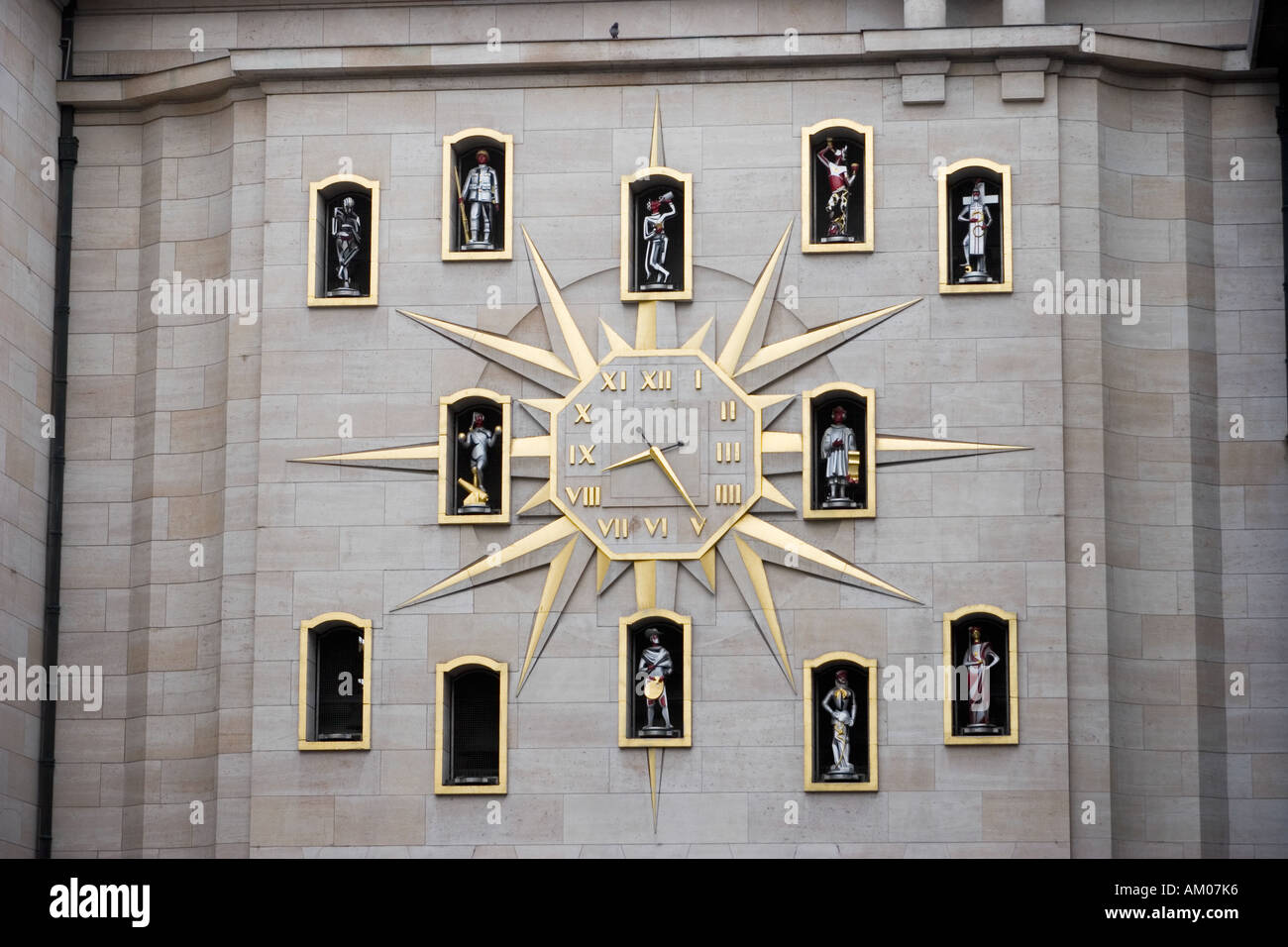 Mont Des Arts Clock Brussels Belgium Stock Photo - Alamy