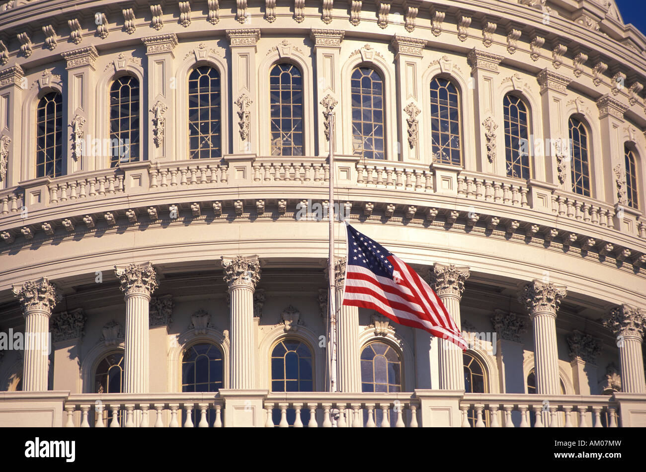 Capitol Dome and Flag, Washington, DC USA Stock Photo - Alamy