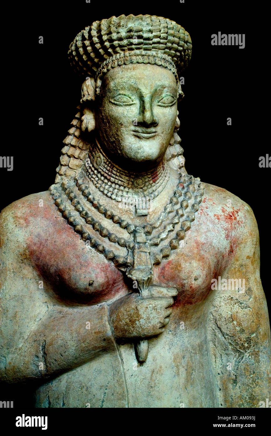 Cyprus Trikomo 6th century BC Greek Greece Museum Stock Photo - Alamy