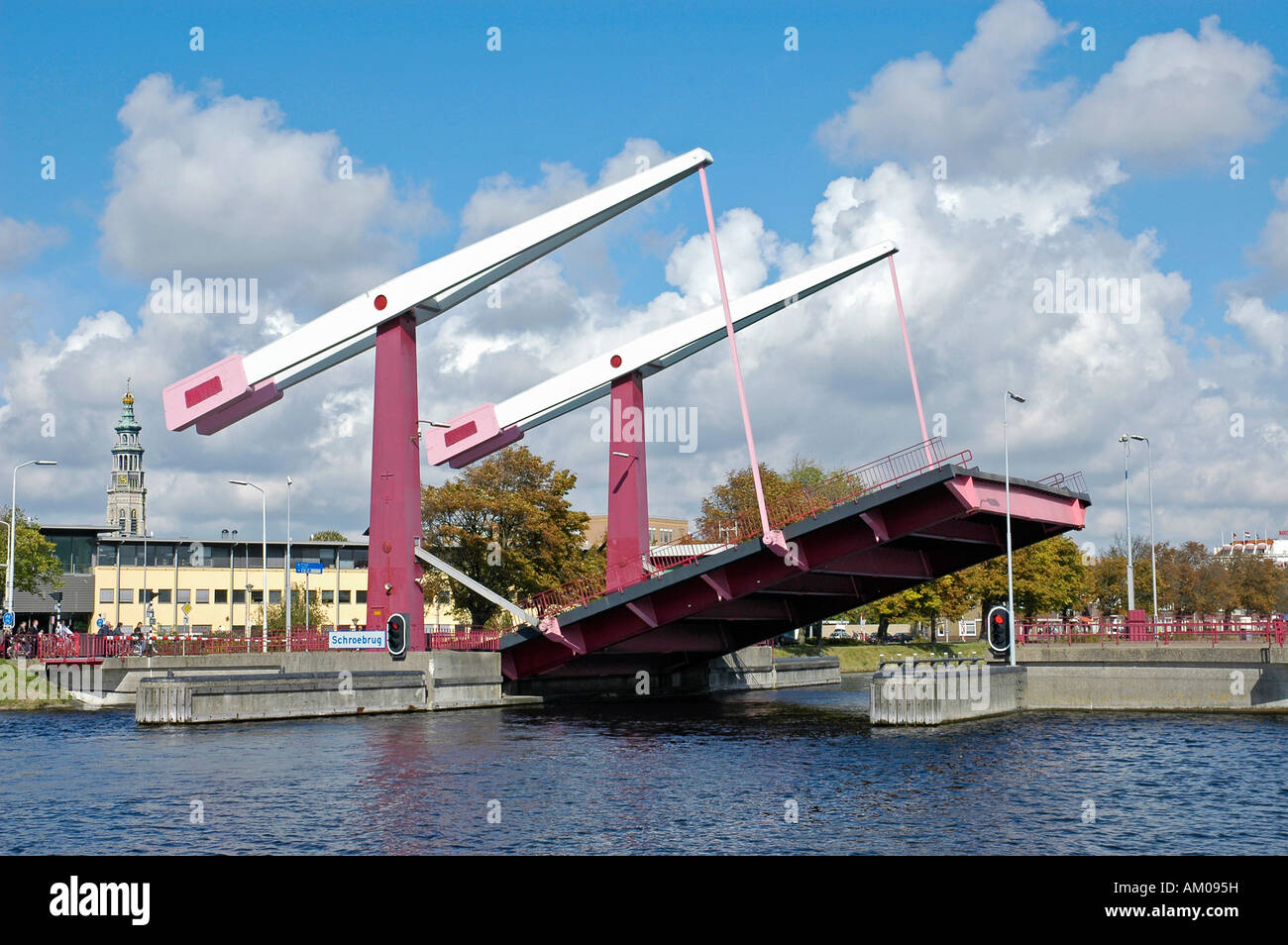 Schroebrug movable bridge Middelburg Zeeland Holland the Netherlands ...
