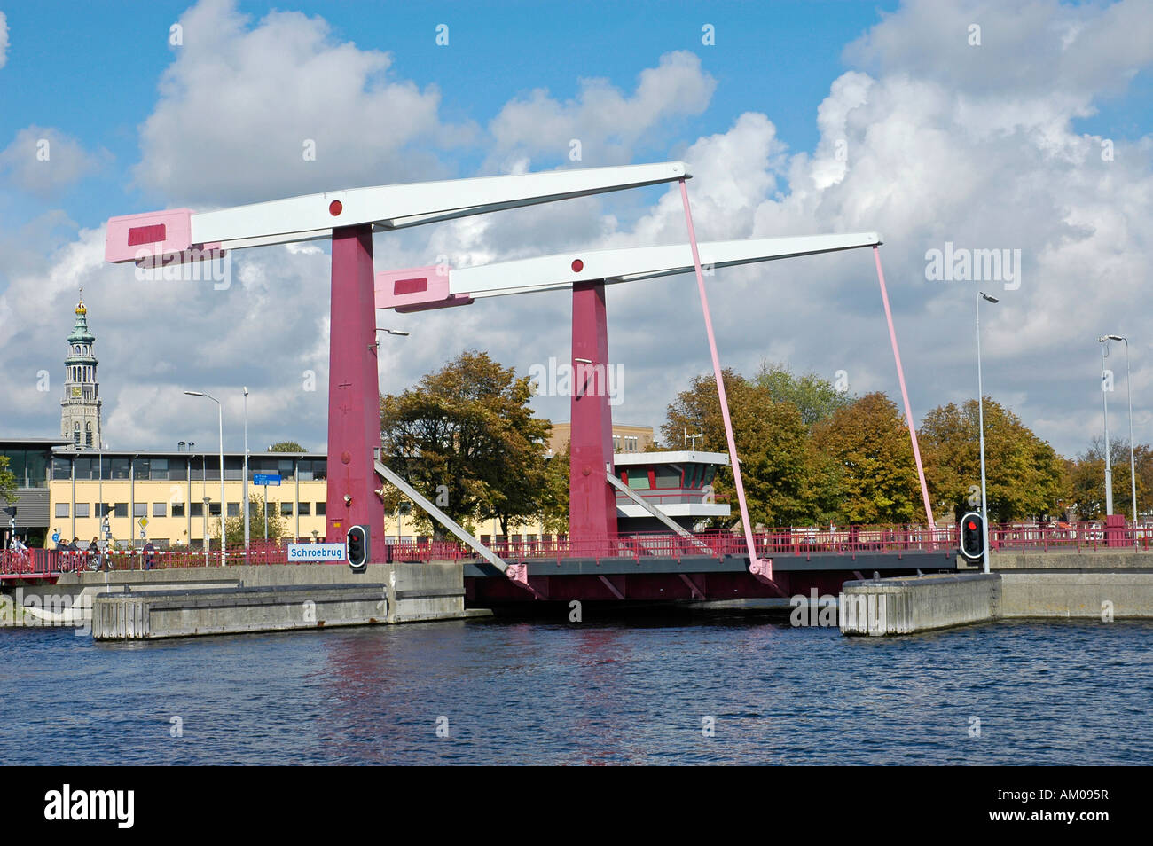 Schroebrug movable bridge Middelburg Zeeland Holland the Netherlands ...