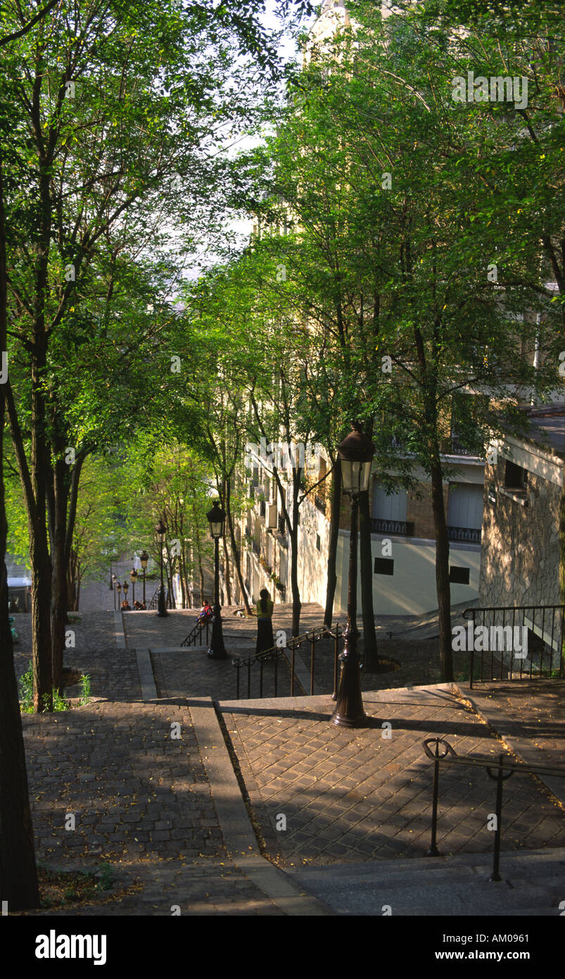 Steps, Montmartre, Paris, France Stock Photo - Alamy