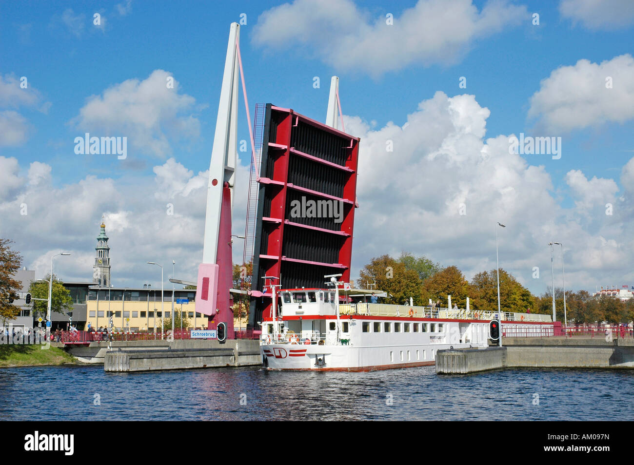 Schroebrug movable bridge Middelburg Zeeland Holland the Netherlands ...