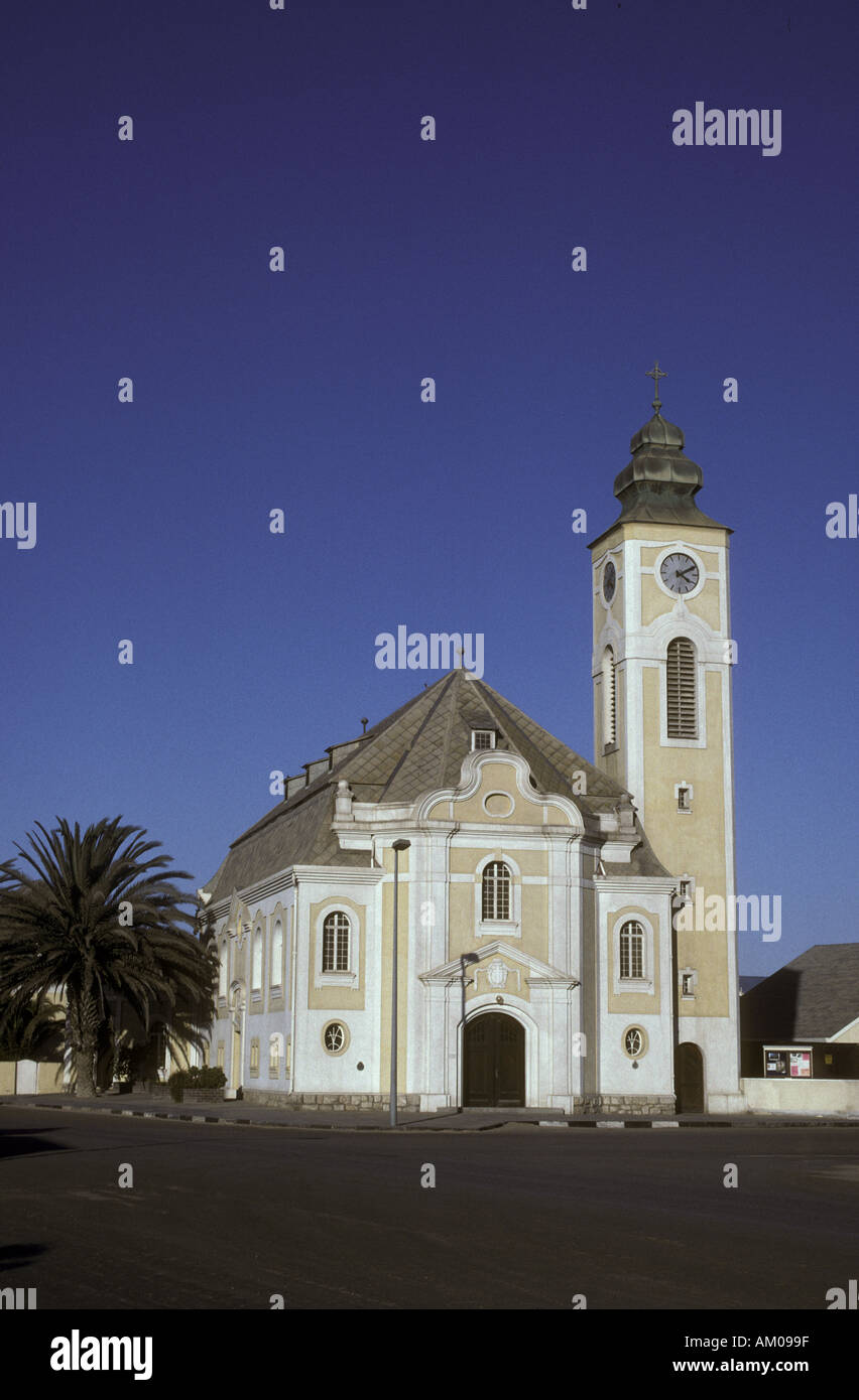 Lutheran church in early 20th century German colonial style Swakopmund ...