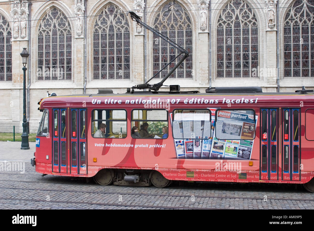 Tram car brussels belgium hi-res stock photography and images - Alamy