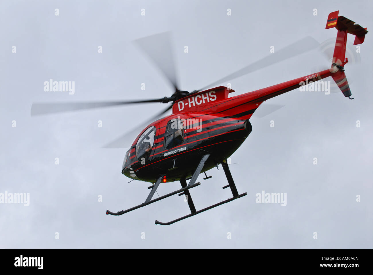 Starting MD500E helicopter Stock Photo - Alamy