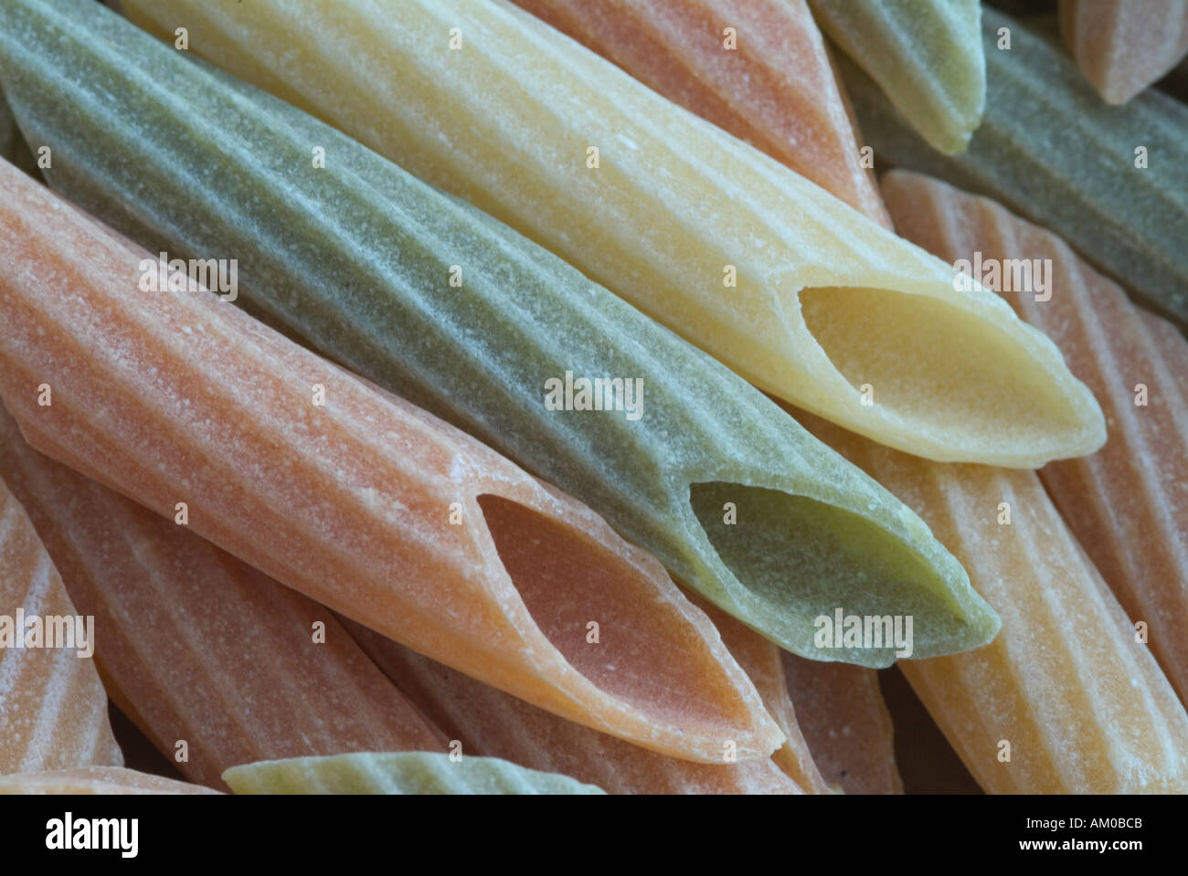 penne tricolore pasta Stock Photo - Alamy