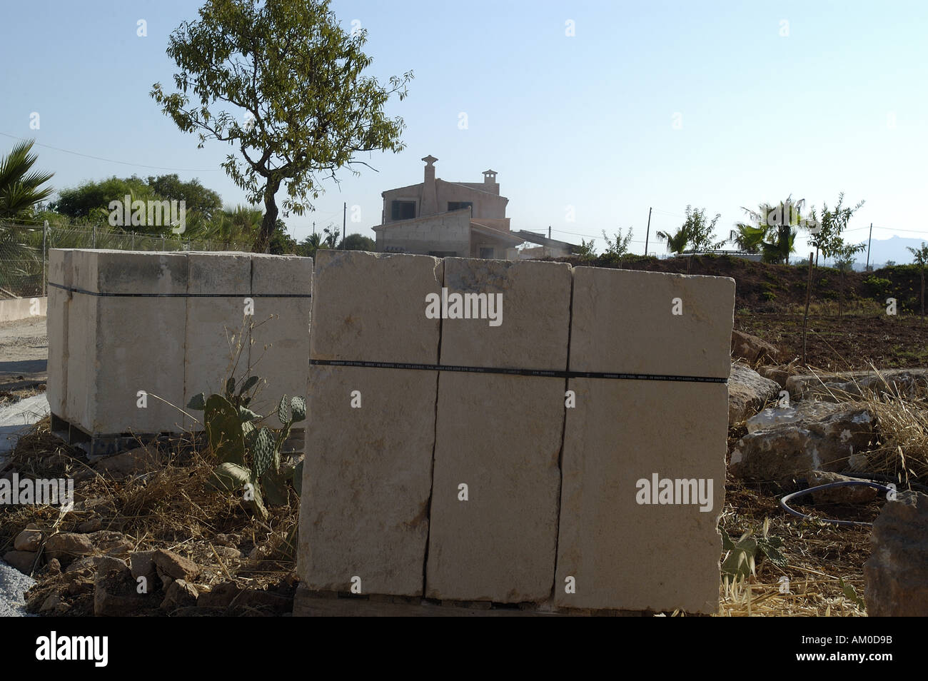 Sandstone factory Mallorca Majorca Spain Europe Mediterranean Stock ...