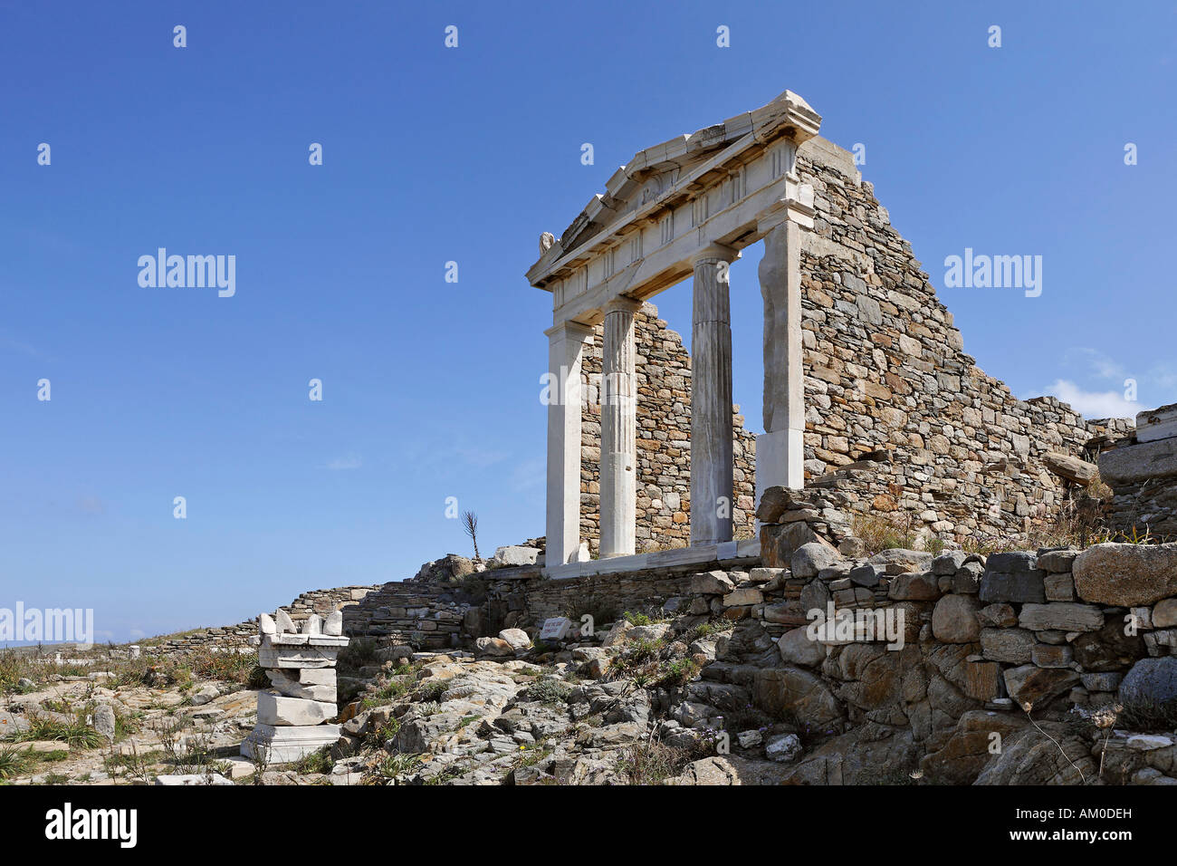 Temple of Isis, Delos, Greece Stock Photo - Alamy