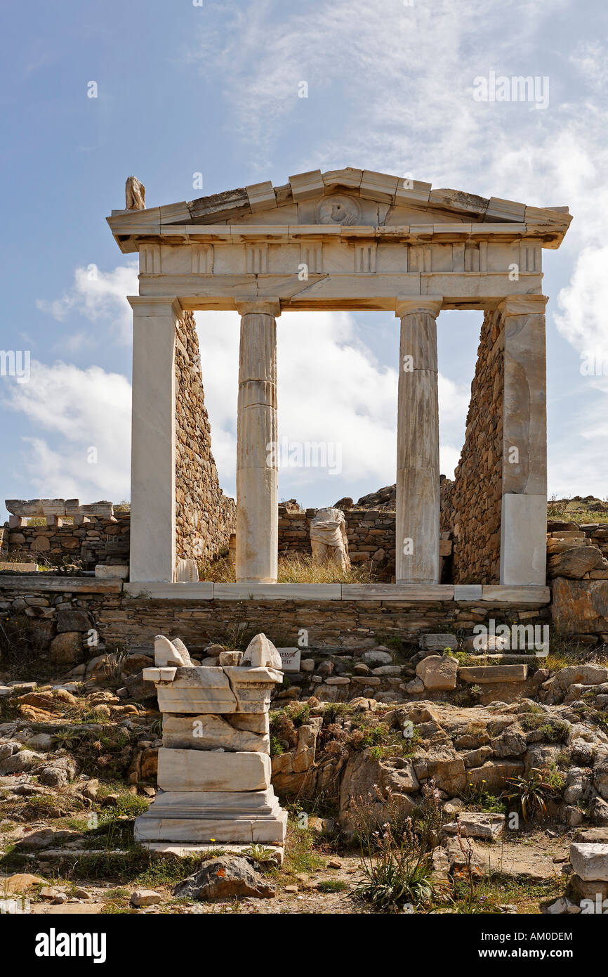 Temple of Isis, Delos, Greece Stock Photo - Alamy