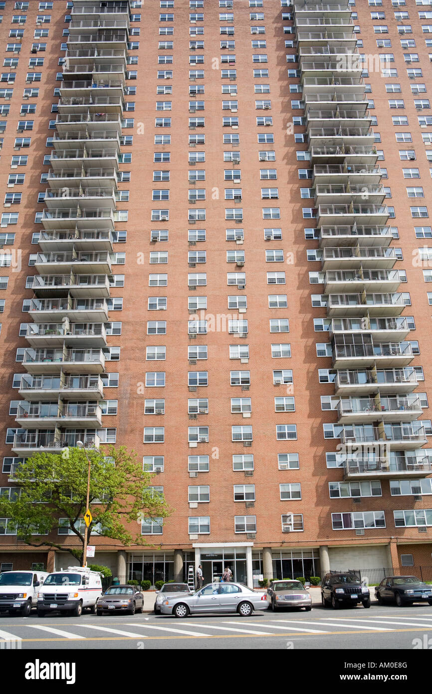 Social housing building, Harlem, New York City, USA Stock Photo - Alamy