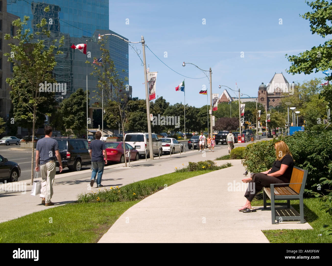 University Avenue in downtown Toronto, Ontario Canada Stock Photo - Alamy
