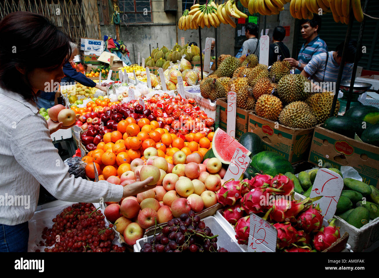 China macau market stall hi-res stock photography and images - Alamy