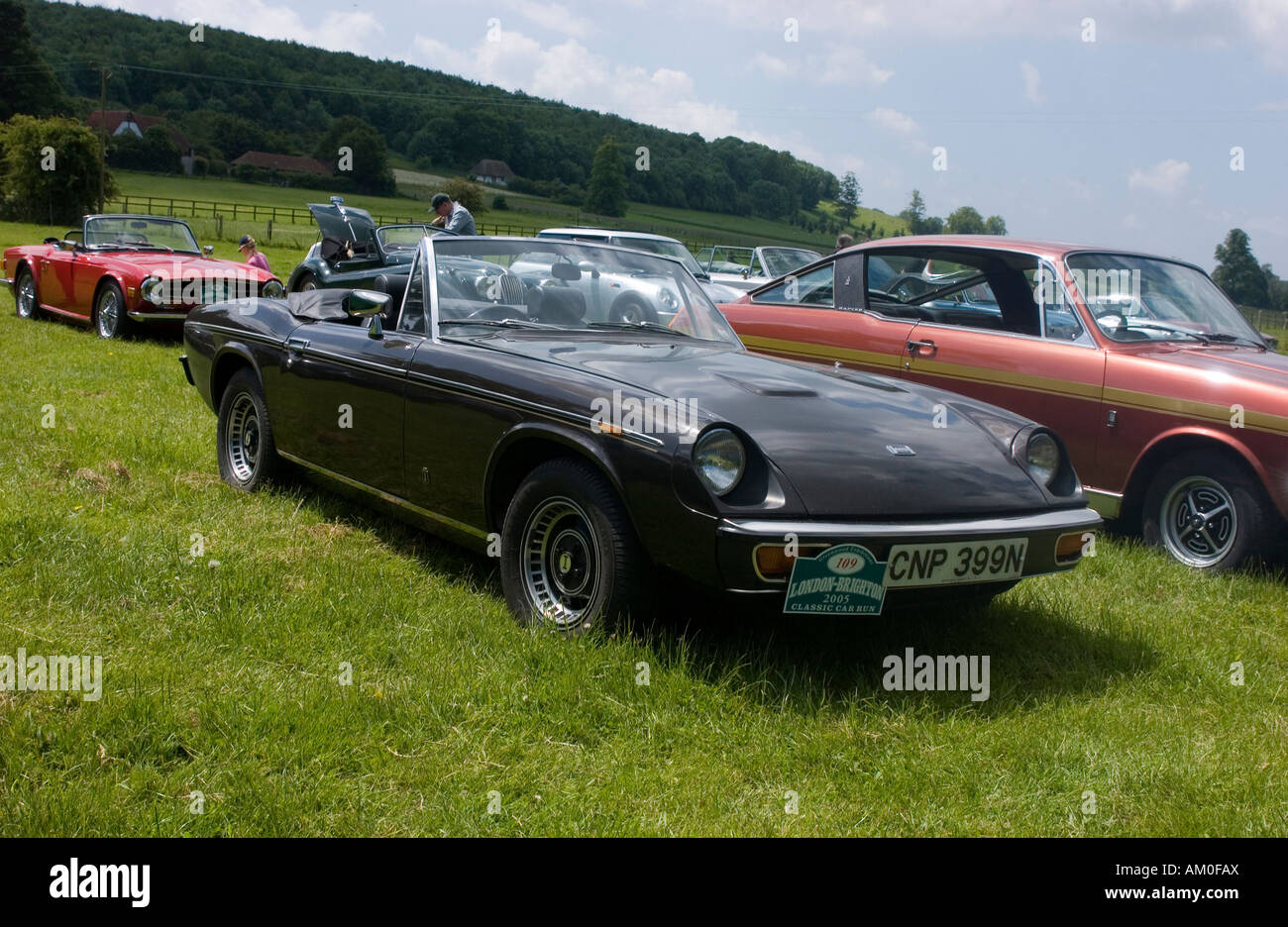 Jensen Healey open top sports roadster convertible Stock Photo - Alamy