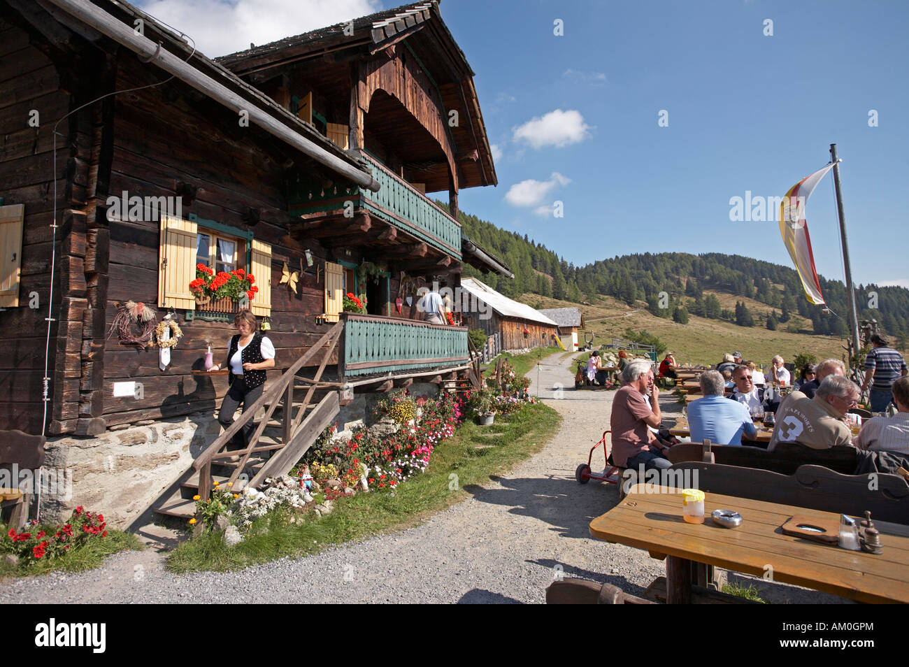 Alpine hut, Nockberge, Carinthia, Austria Stock Photo - Alamy