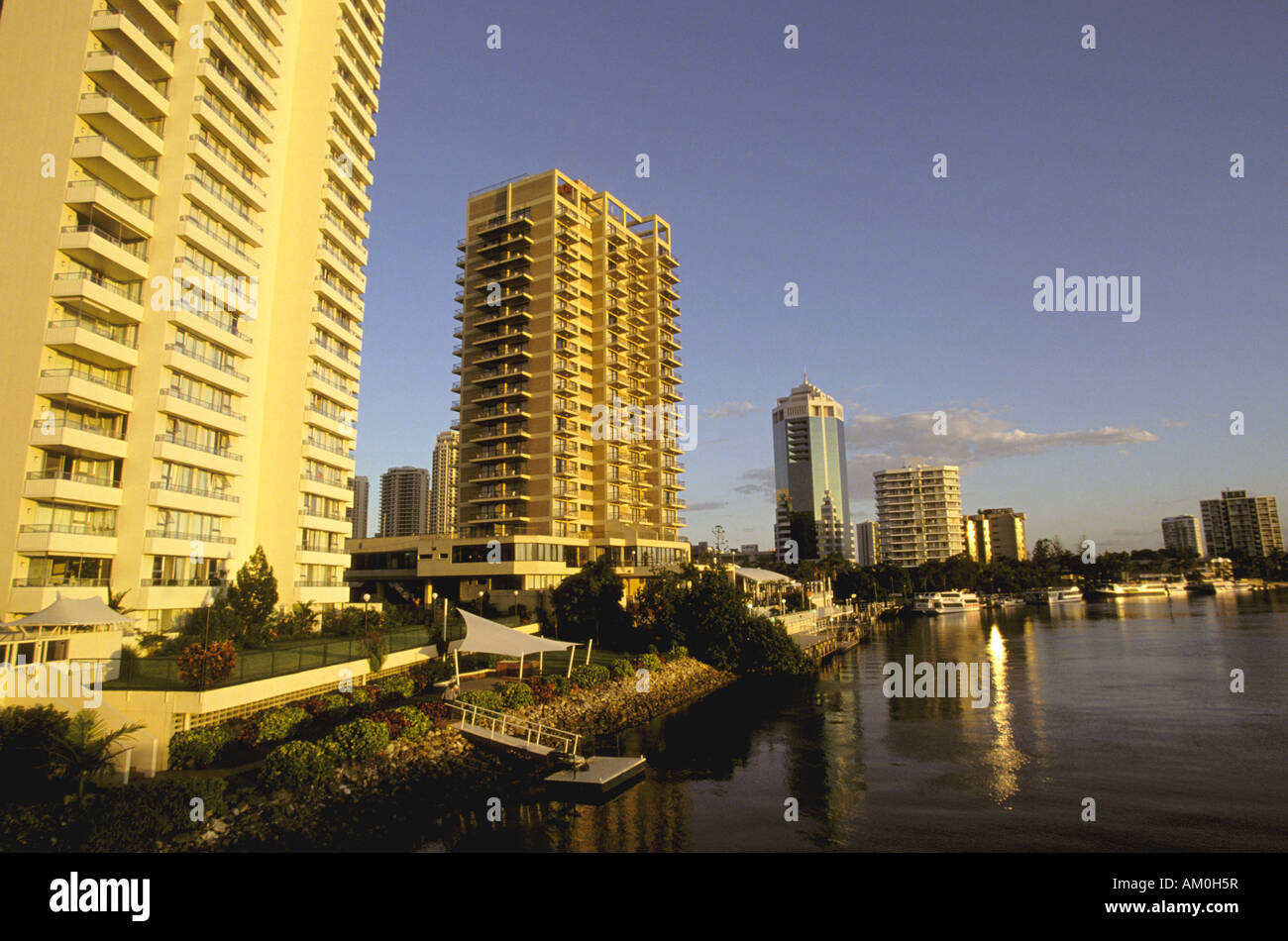 Australia, Queensland, Gold Coast, Surfer's Paradise. High, rises Stock ...