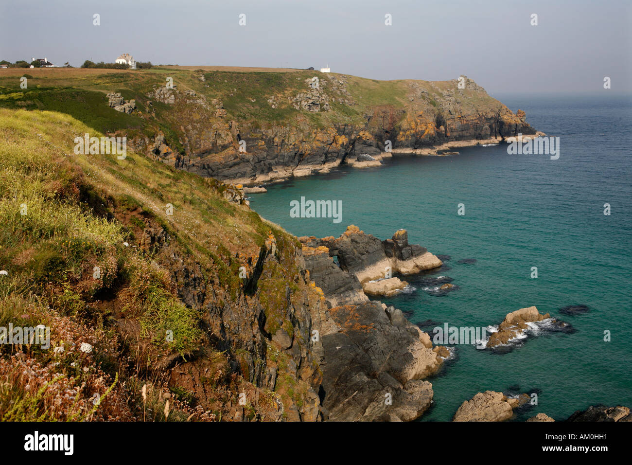 Housel Bay Cornwall Stock Photo - Alamy